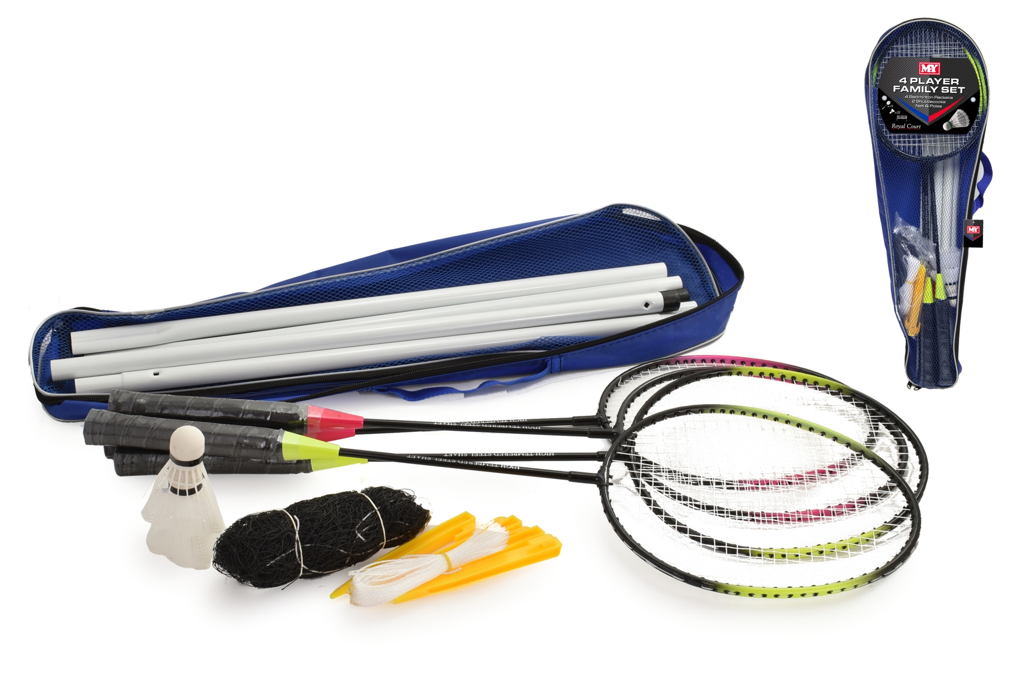 4 Player Metal Badminton Set - Stewarts Garden Centre