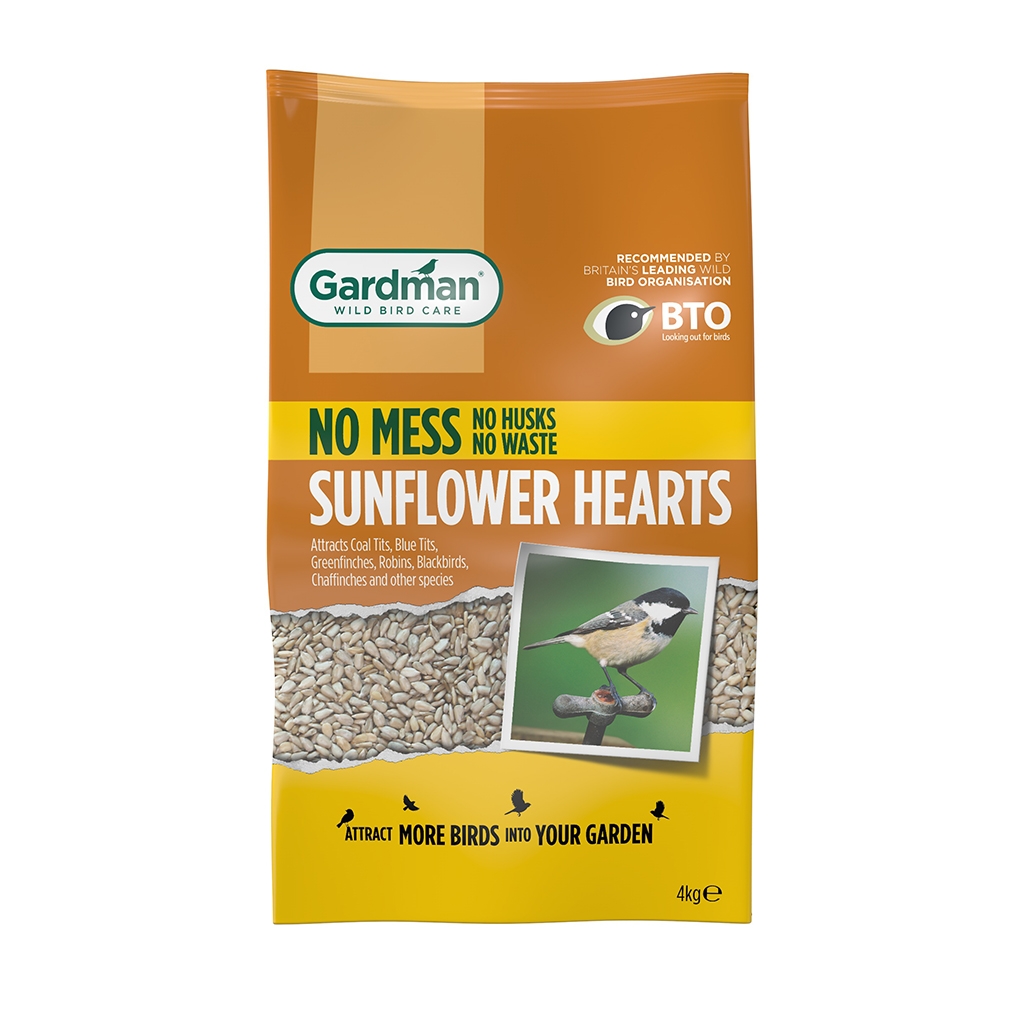 Bird Food Sunflower Hearts 4Kg - Stewarts Garden Centre