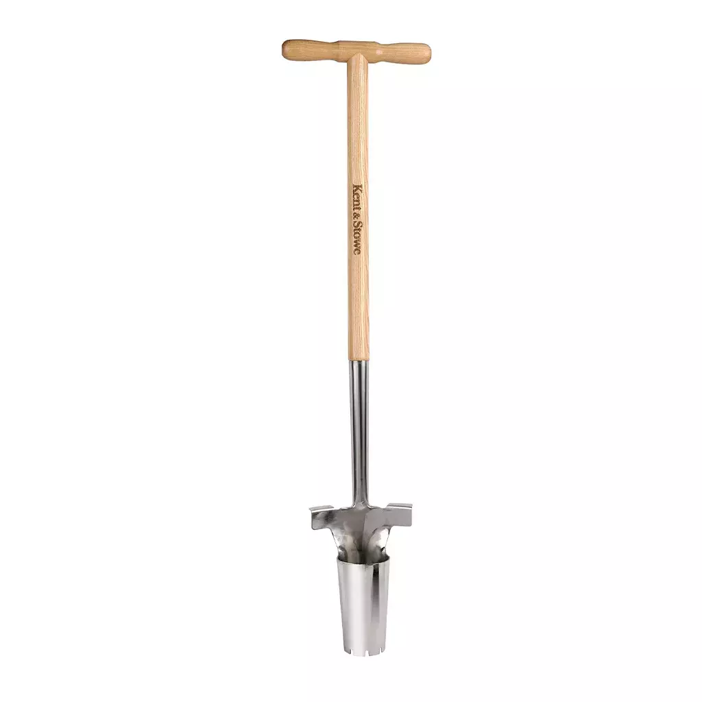 Bulb Planter Long Handled Stainless Steel - Stewarts Garden Centre
