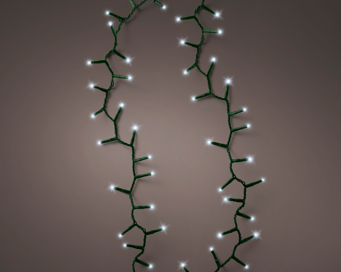 Led Compact Lights x 1500L Cool White/Green Cable - Stewarts Garden Centre