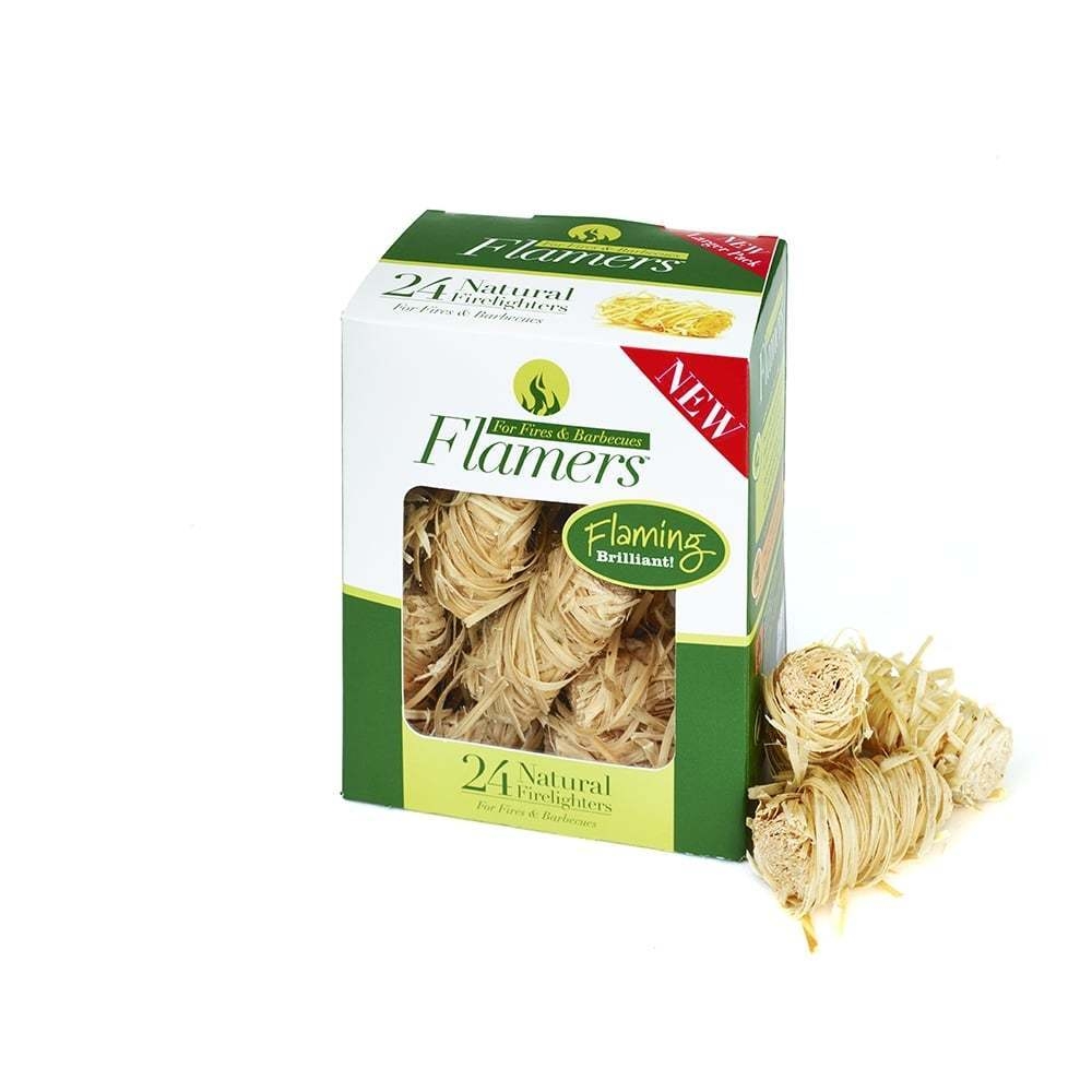 Flamers Nat Firelighters x 24 - Stewarts Garden Centre