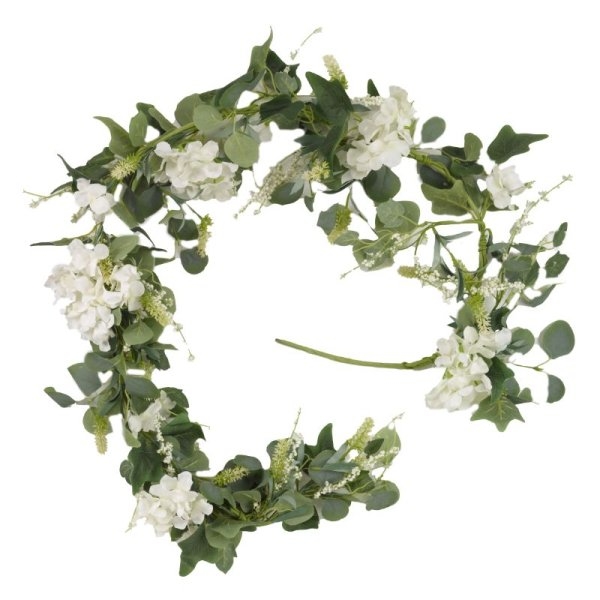 Heavenly Hydrangea Garland Decor 180cm - Stewarts Garden Centre