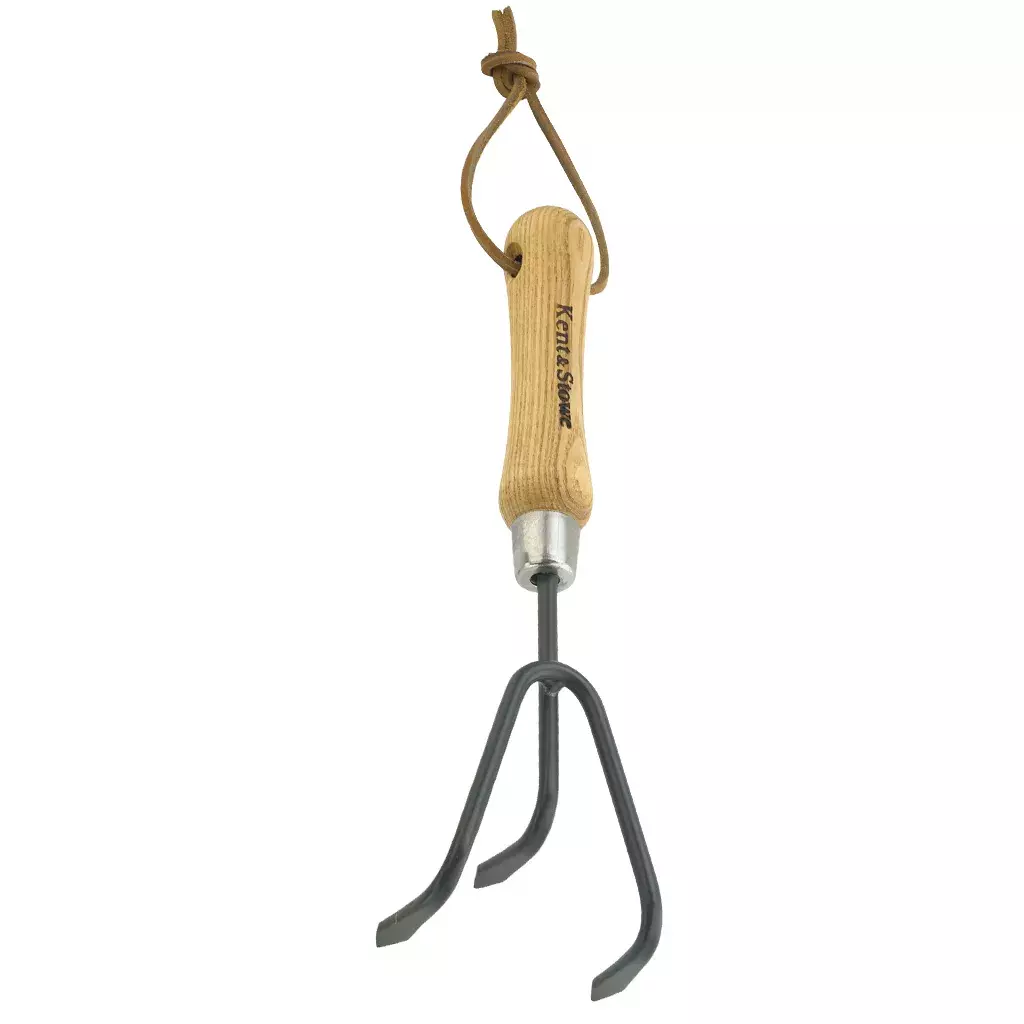 Hand 3 Prong Cultivator Carbon Steel - Stewarts Garden Centre