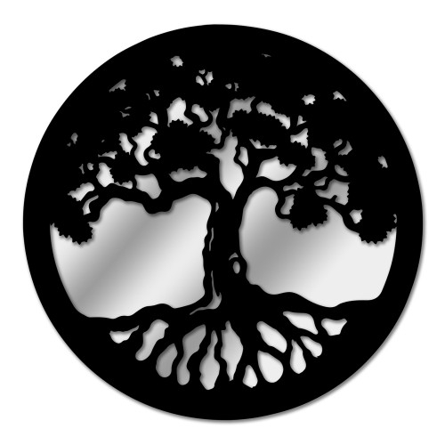 Mirror Tree Of Life 50cm Black - Stewarts Garden Centre