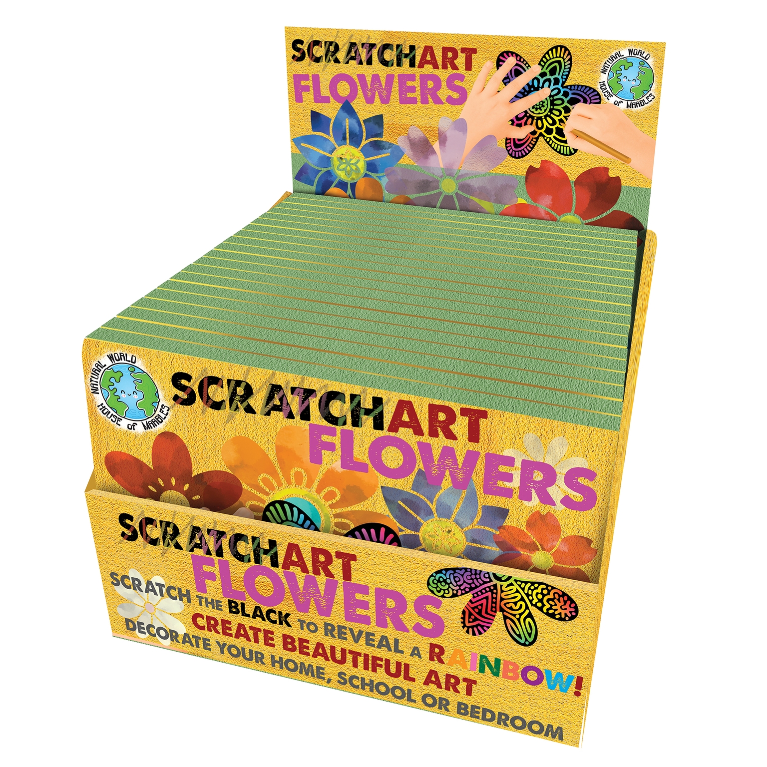 Scratch Art Set Flowers - Stewarts Garden Centre