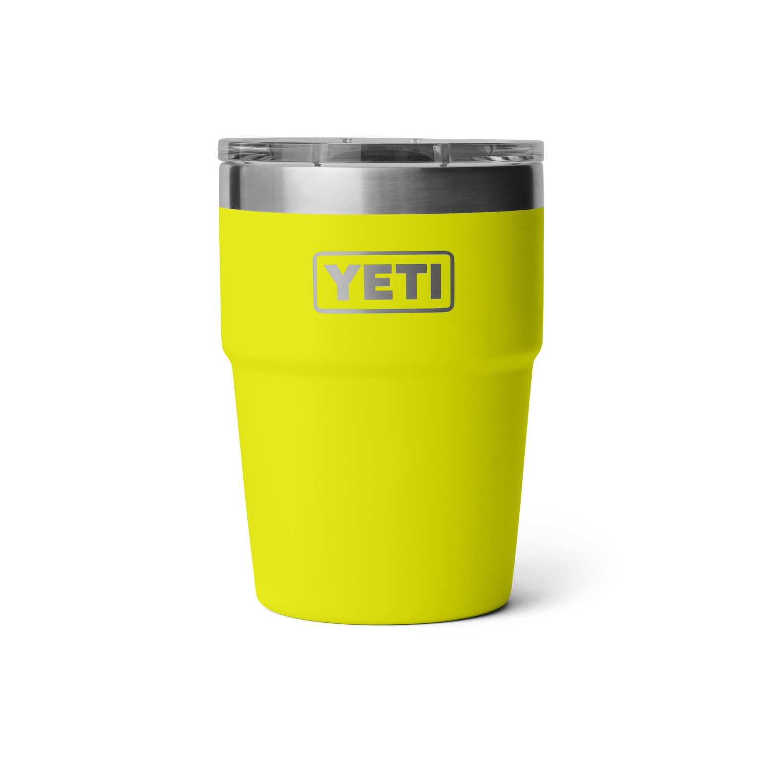 YETI Rambler 16oz Stackable Cup (Firefly Yellow) - Stewarts Garden Centre